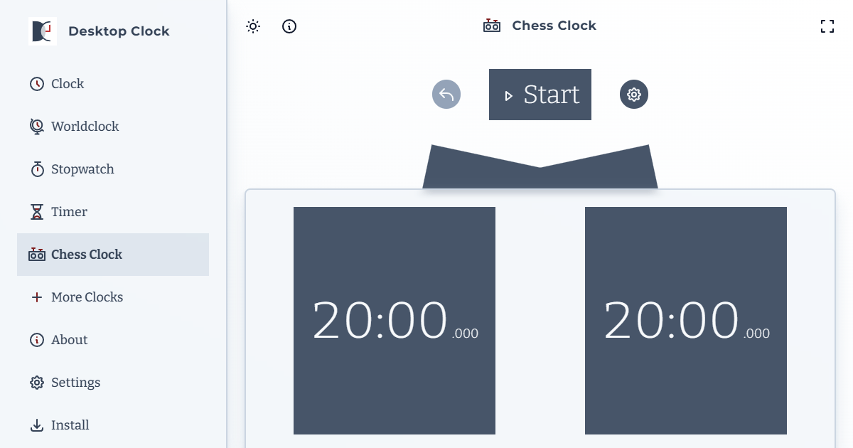 Chess Clock - Desktop Clock